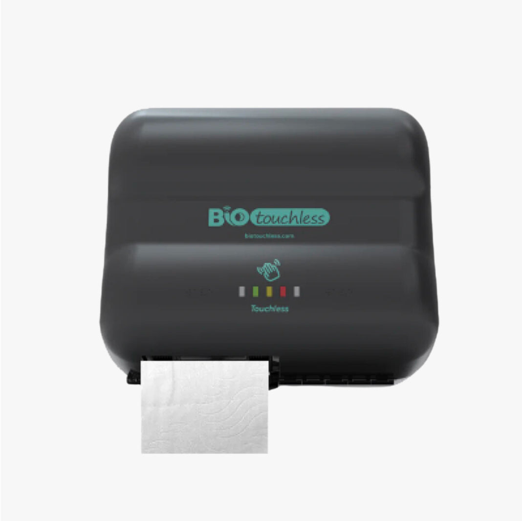 Sustainable Public Restroom Paper and Dispensing Products.– BIOtouchless